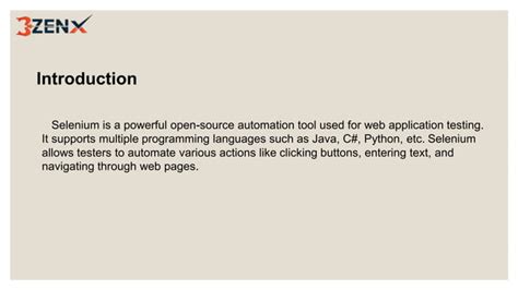 Selenium Automation3zenpptx