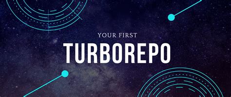 your first turborepo dev community
