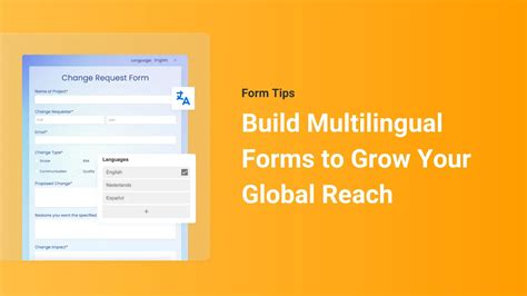Build Multilingual Forms To Grow Your Global Reach