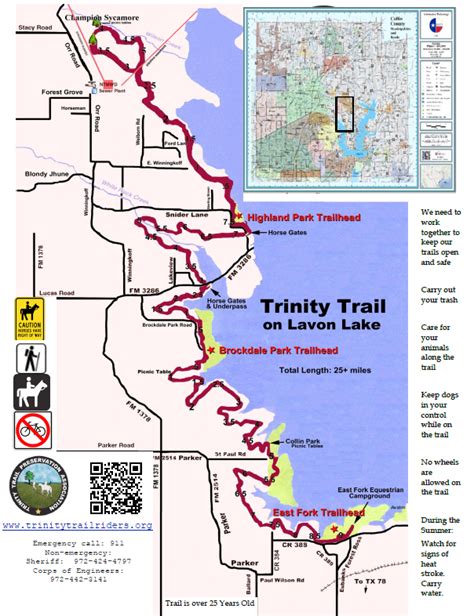 Trail Map Trinity Trailtrinity Trail
