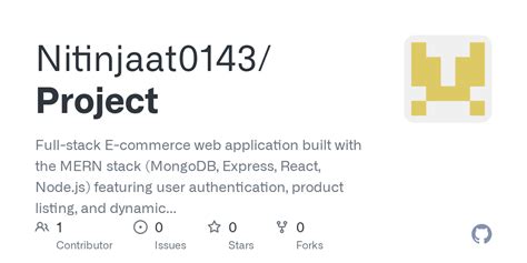 Github Nitinjaat0143project Full Stack E Commerce Web Application Built With The Mern Stack