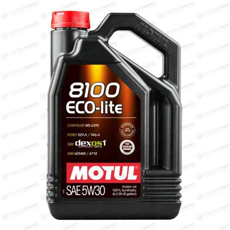 Масло моторное MOTUL 8100 ECO-lite 5w30 синтетическое, SN/SN PLUS/GF-5 ...