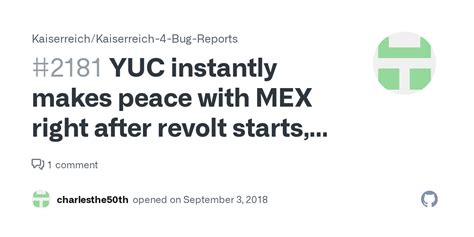 Yuc Instantly Makes Peace With Mex Right After Revolt Starts Breaking