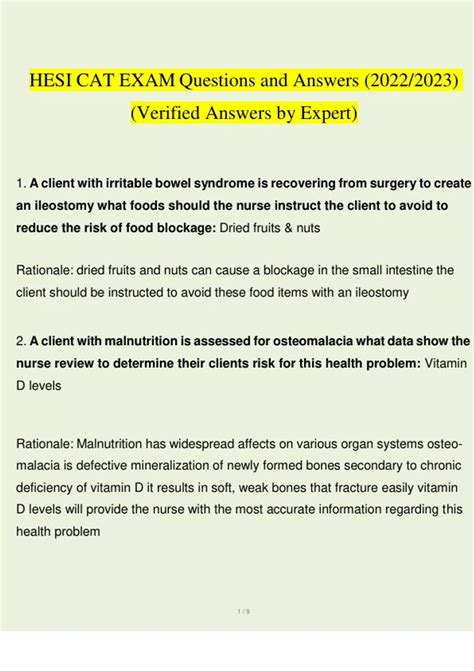 Hesi Computerized Adaptive Testing Cat Exam 2023 Study Bundle