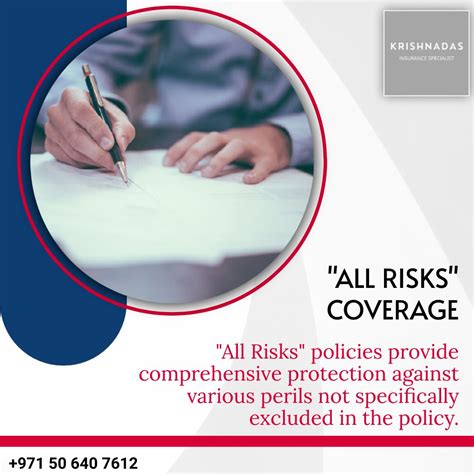 Krishnadas P On Linkedin All Risks Coverage Is Designed To Offer