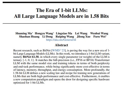 Bitnet B158 Revolutionizing Large Language Models With 15