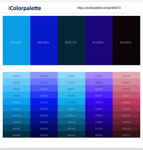 Latest Color Schemes With Dark Blue Color Tone Combinations IColorpalette