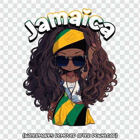 Beautiful Jamaican Girl Jamaican Girl Tshirt Sticker Digital File