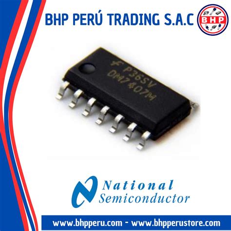 Dm7407m National Semiconductor Circuito Integrado Buffer Non Inverter 5