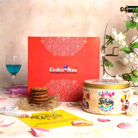 Happy Birthday Assorted Cookies And Chocolates T Hamper Cookieman