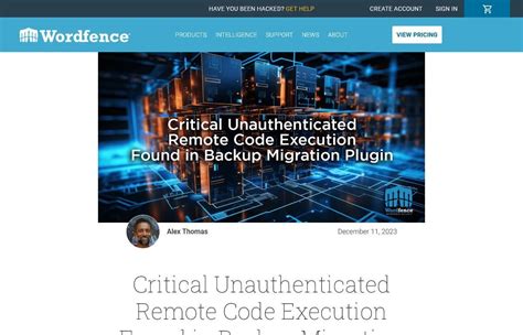 人気wordpressプラグイン「backup Migration」に緊急の脆弱性、更新を Tech（テックプラス）