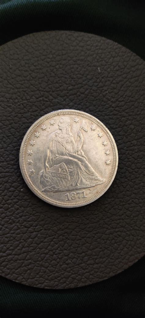 Silver Seated Liberty Coin 1871 Missing In God We Trust Rcoins
