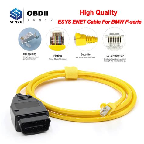 Esys Enet Cable For Bmw F Serie Refresh Hidden Data Icom Coding Ecu Programmer Obd Obd2 Scanner
