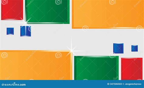 Colorful Rectangular Shapes Technology Background Place For Text Stock