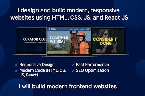 Build Modern Frontend Sites With Html Css Js React And Tailwind By