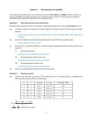 Tute Bivariate Data Probability Docx Tutorial Bivariate Data Probability To Analyse
