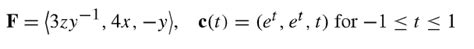 solved compute les f ds for the oriented curve specified