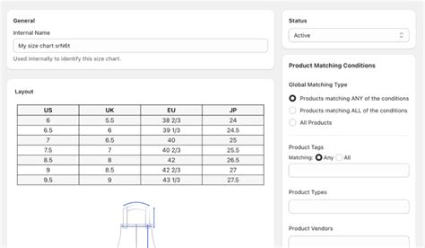 Retailed Size Chart Djang0 Developer