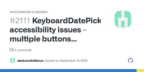 Keyboarddatepicker Accessibility Issues Multiple Buttons Missing