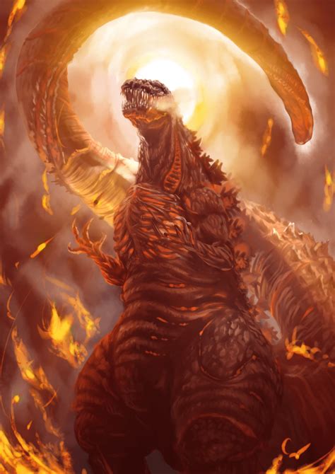 Fire Godzilla Hd Android Wallpapers Wallpaper Cave