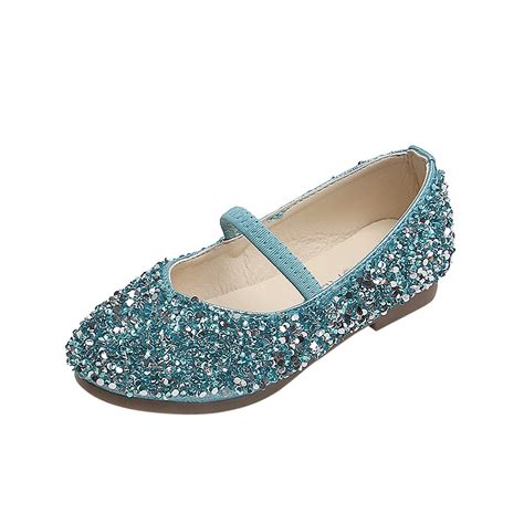 Towed22 Girls Dress Shoes Sparkly Shoes For Girls Princess Mary Jane