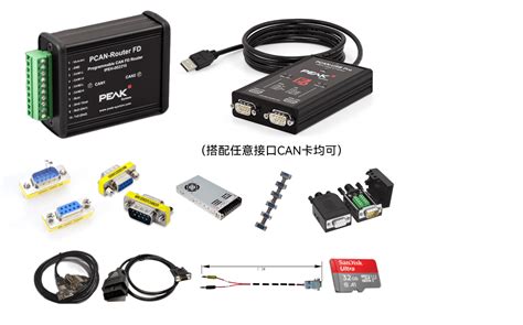 Can Can Fd Lin总线网关 路由器配件套装 虹科智能互联