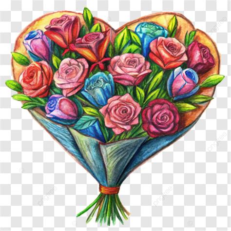 Heart Shaped Flower Arrangement With Pastel Tones Heart Shaped Floral