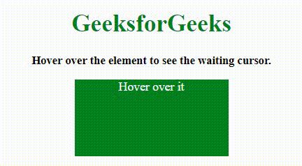 How To Change Cursor To Waiting State In JavaScript JQuery
