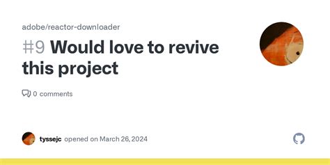 would love to revive this project · issue 9 · adobe reactor downloader