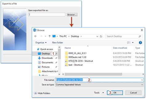 How To Export Gal Global Address List To Csv File In Outlook
