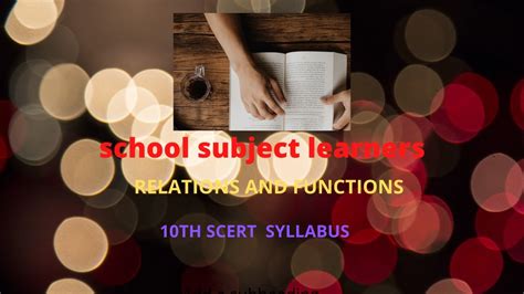 10th std scert maths chapter 1 relations andfunctions youtube
