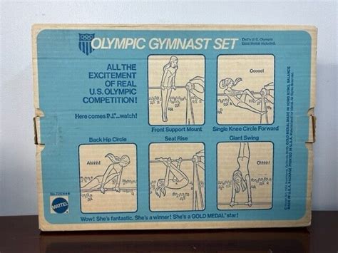 Vintage 1974 Barbie Olympic Gymnast Set Mattel 7240 Original Box