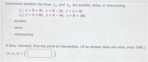 solved determine whether the lines l₁ and l2 are parallel