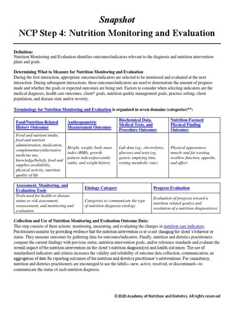 4 Snapshot Monitoring And Evaluation Pdf