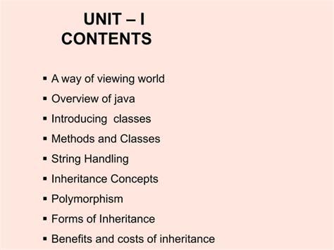 Java Programming Object Oriented Thinking Inheritance Ppt