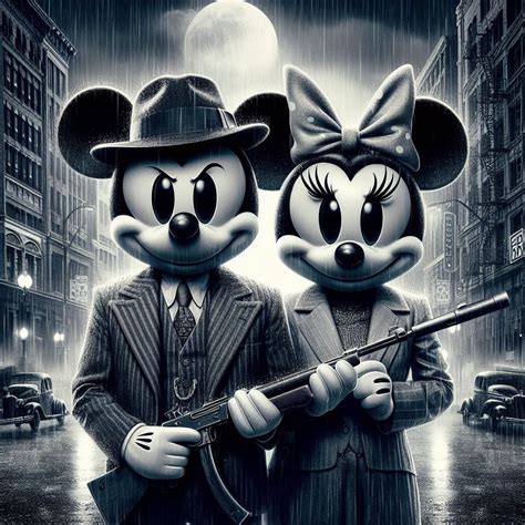 Evil Mickey Mouse Wall Art Mickey Mouse Horror Steamboat Mickey Mouse Gangster Wall Art