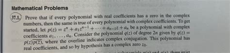 solved mathematical problems 37 1 prove that if every