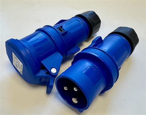 16amp Commando Type Plug And Trailing Socket Quick Fit 240v 50 60hz