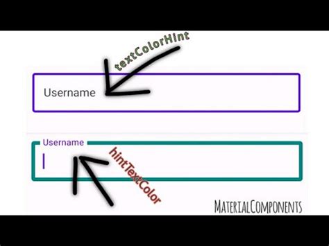 Outlined TextInputLayout Change Color Of Hint Text YouTube