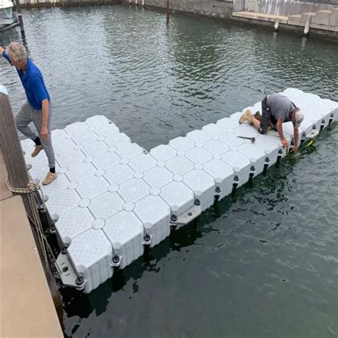 China Factory Ocean Plastic Modular Floating Pontoon For Floating Working Platform Marine