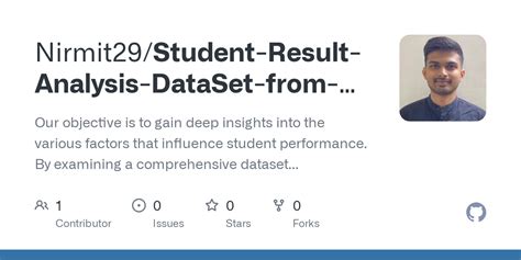 GitHub Nirmit Student Result Analysis DataSet From KAGGLE Our Objective Is To Gain Deep