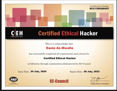 Dania Al Mwalla On Linkedin Ceh Security Ethicalhacker