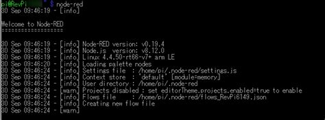産業用raspberry Pi Revolution Pi Core 3でnode Redアップデートし起動するメモ 1ft