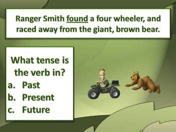 Verbs PowerPoint Lesson Grammar By Teachers Unleashed TPT