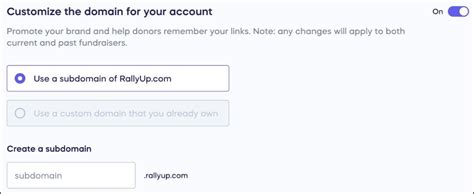 Rallyup — How To Customize Your Subdomain Or Domain