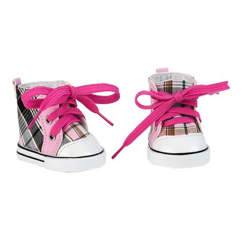 Our Generation Plaid All Over Doll Shoes Accessory Set