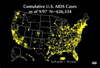 Cdepart Dot Distribution Map
