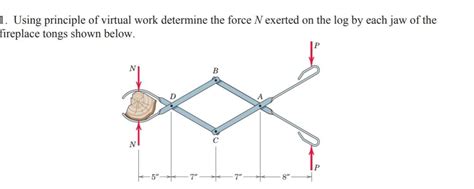 solved using principle of virtual work determine the force n