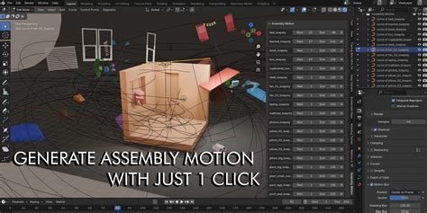 How To Create Assembly Motion With Just One Click Animation And