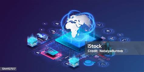 베이스 스테이션의 수신기입니다 글로벌 소셜 네트워크 지구와 네트워크 및 위성 데이터 교환 지구 암호 화폐및 블록 체인 및 Iot